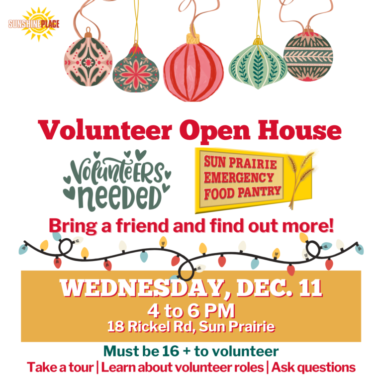 Volunteer Opportunities - Sunshine Place