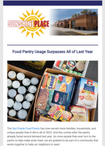 Community Resource Center | Sun Prairie Social Services | Sunshine Place